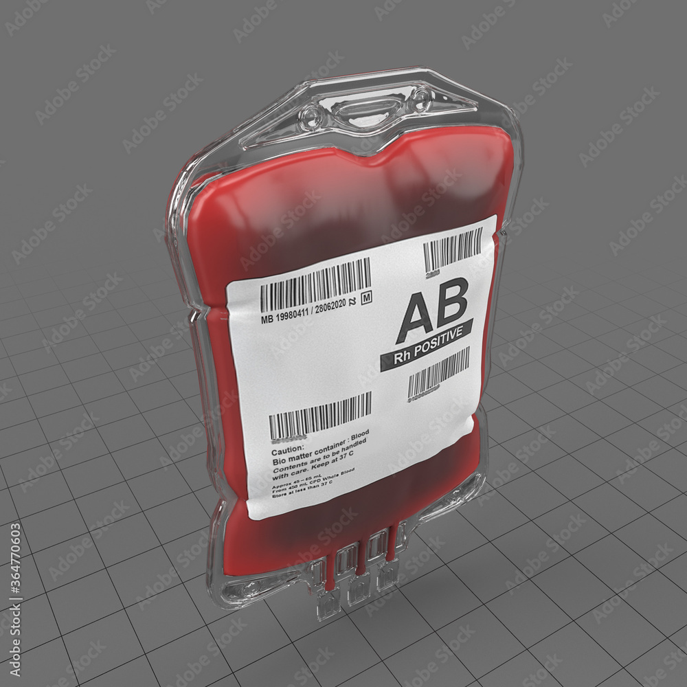 Blood bag Stock 3D asset | Adobe Stock