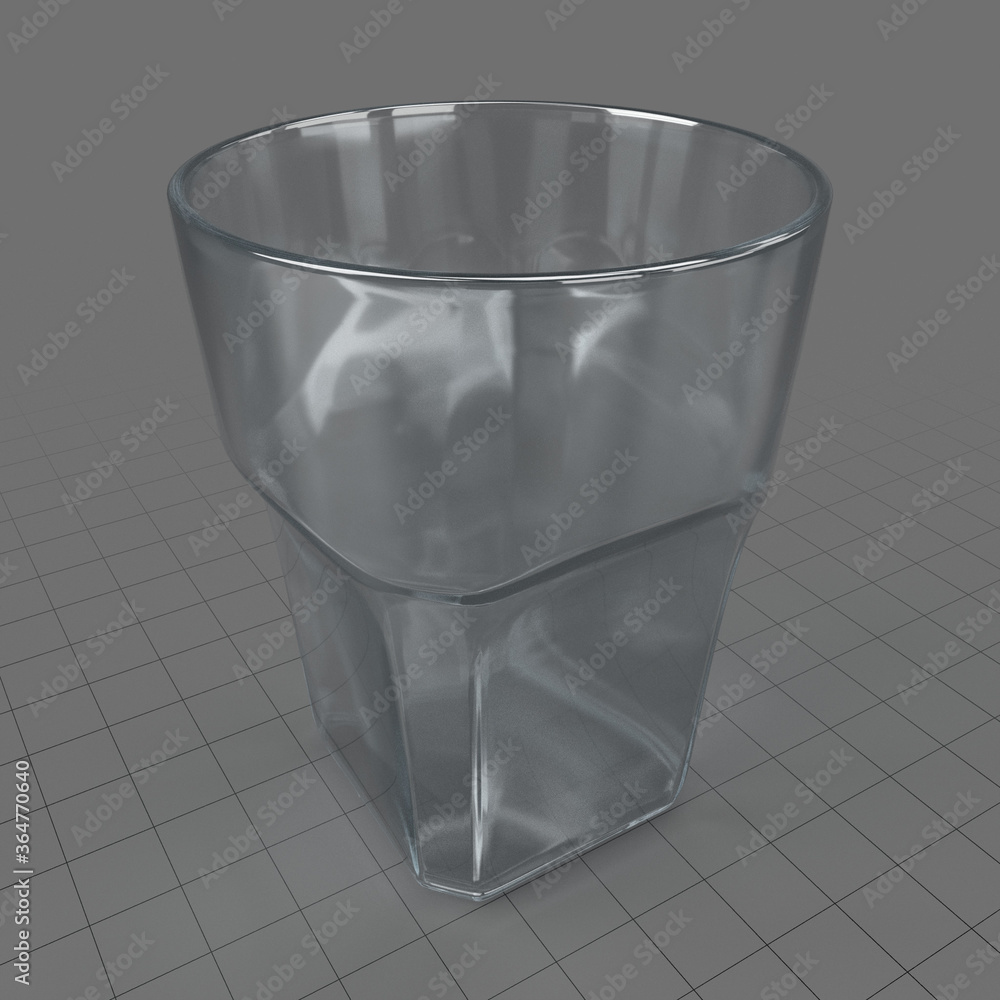 Empty glass Stock 3D asset | Adobe Stock