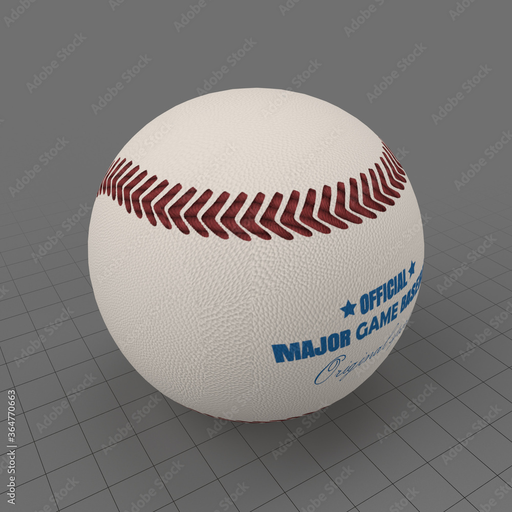 Baseball Stock 3D asset | Adobe Stock