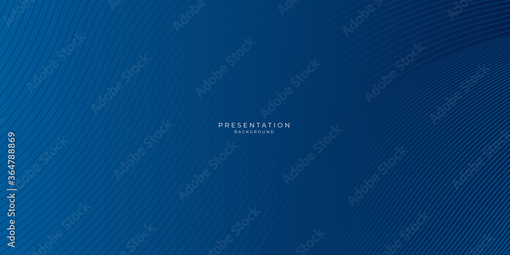 Modern blue wave curve abstract presentation background. Vector ...