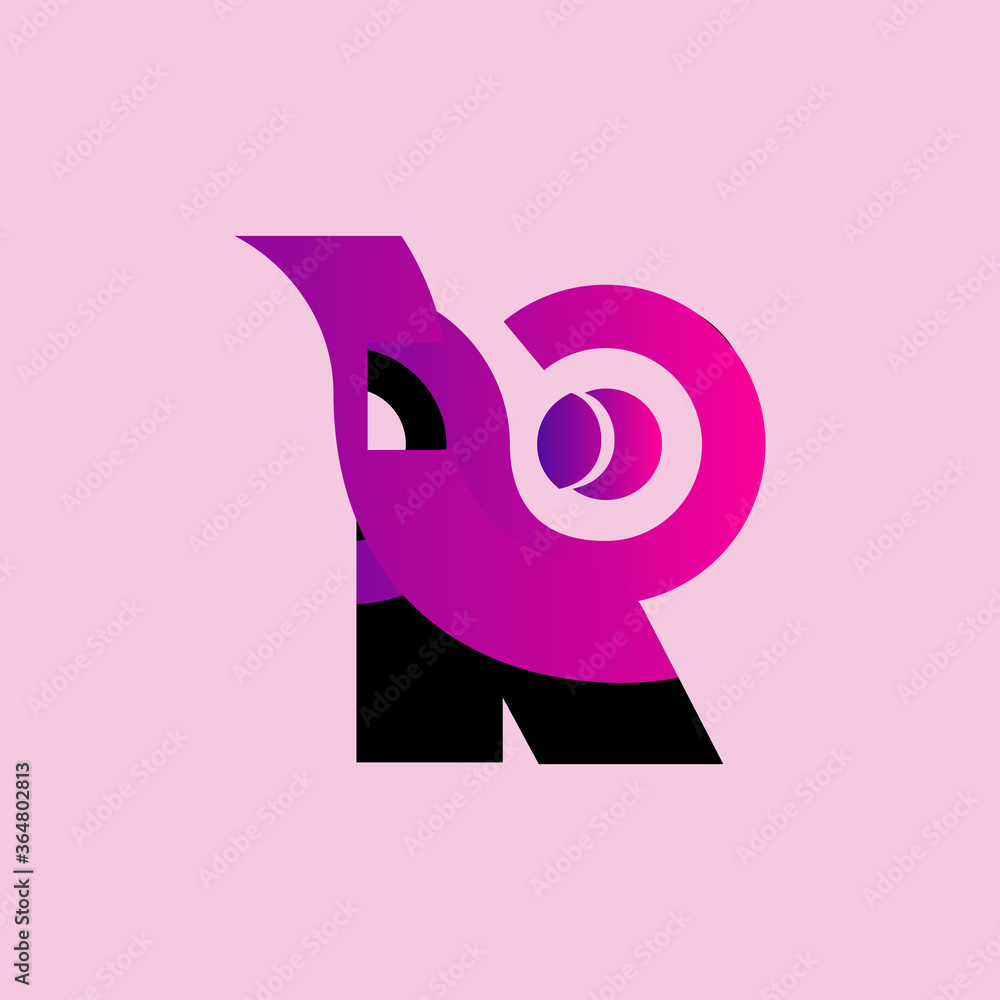 logo pink rk, kr Stock Vector | Adobe Stock