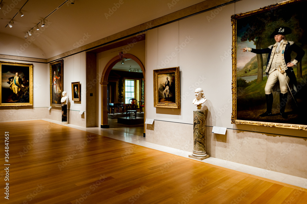 NEW YORK, USA - SEP 25, 2015: Picture gallery in the Metropolitan ...