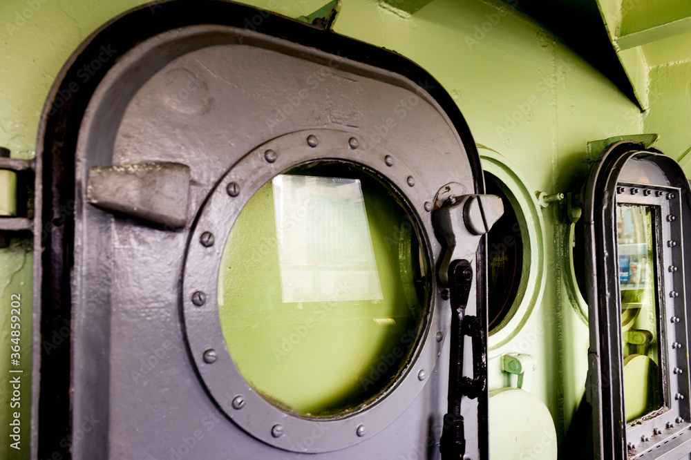 NEW YORK, USA - SEP 25, 2015: Interior of the USS Intrepid (The ...