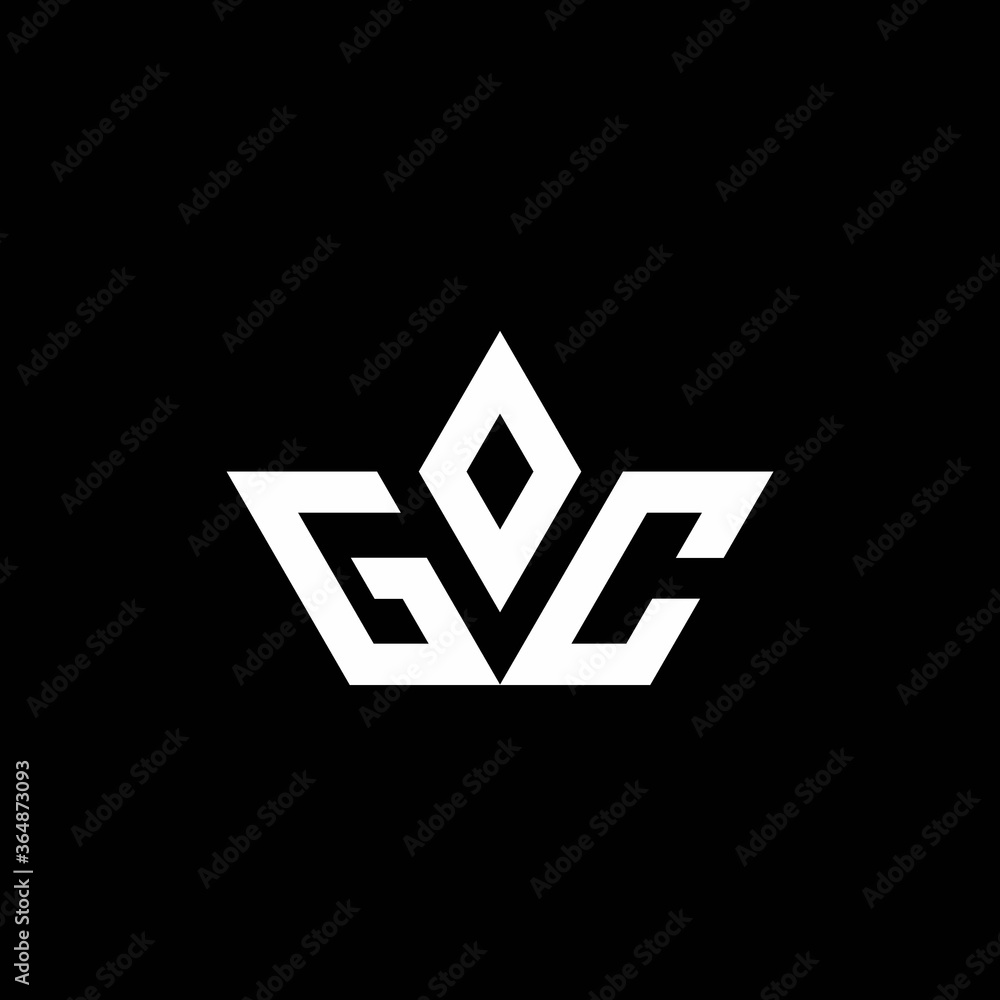 GC monogram logo with crown shape luxury style Stock Vector | Adobe Stock