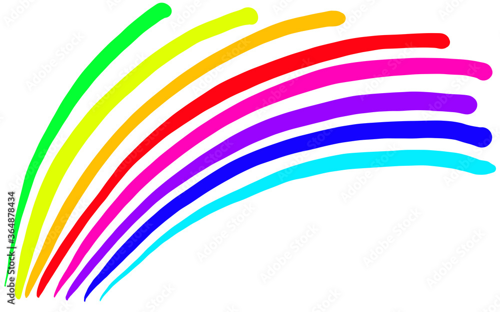 Minimalistic design with color gradients. Rainbow shades palette ...