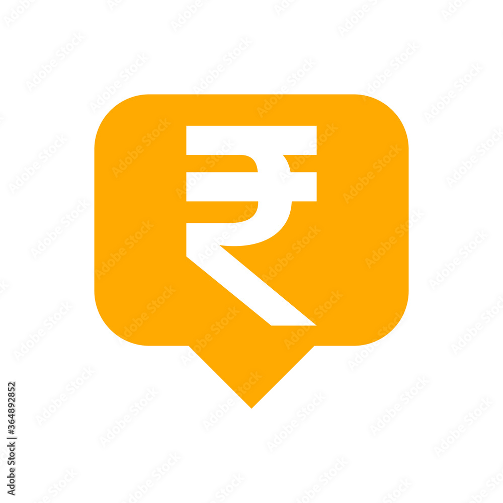 Rupee Currency Symbol In Speech Bubble Square Shape For Icon Rupee Rupee Currency Symbol In Speech Bubble Square Shape For Icon Rupee