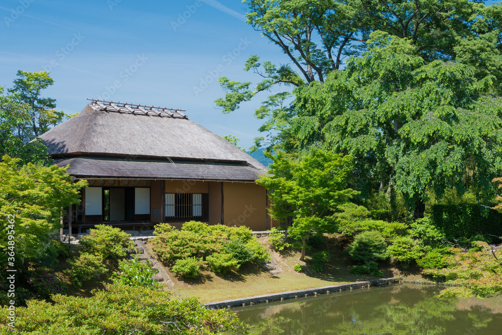 Katsura Imperial Villa (Katsura Rikyu) in Kyoto, Japan. It is one of ...