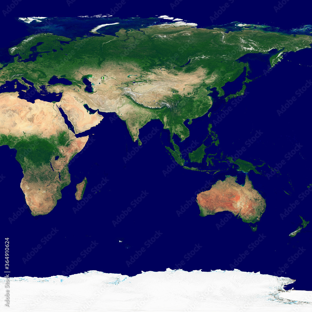 Eastern hemisphere texture. Satellite image of the Earth. High ...