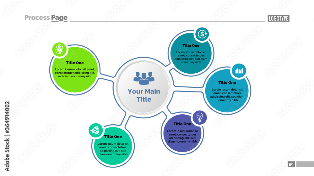 Five steps for success diagram template. Business data. Graph, chart ...