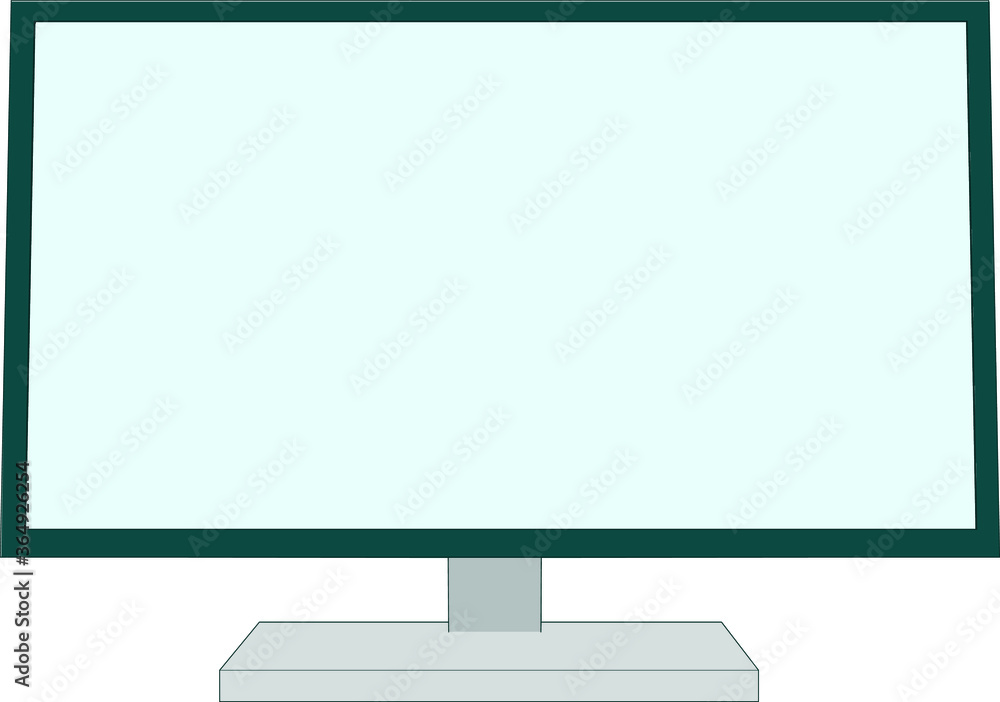 Modern LCD monitor smart TV television digital display presentation ...