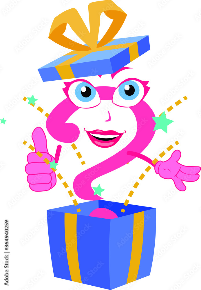 The great famous funny amazing question mark cartoon character woman ...