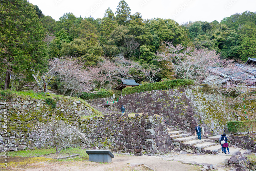 Site of Hashiba Hideyoshi residence at Azuchi Castle Ruins in ...