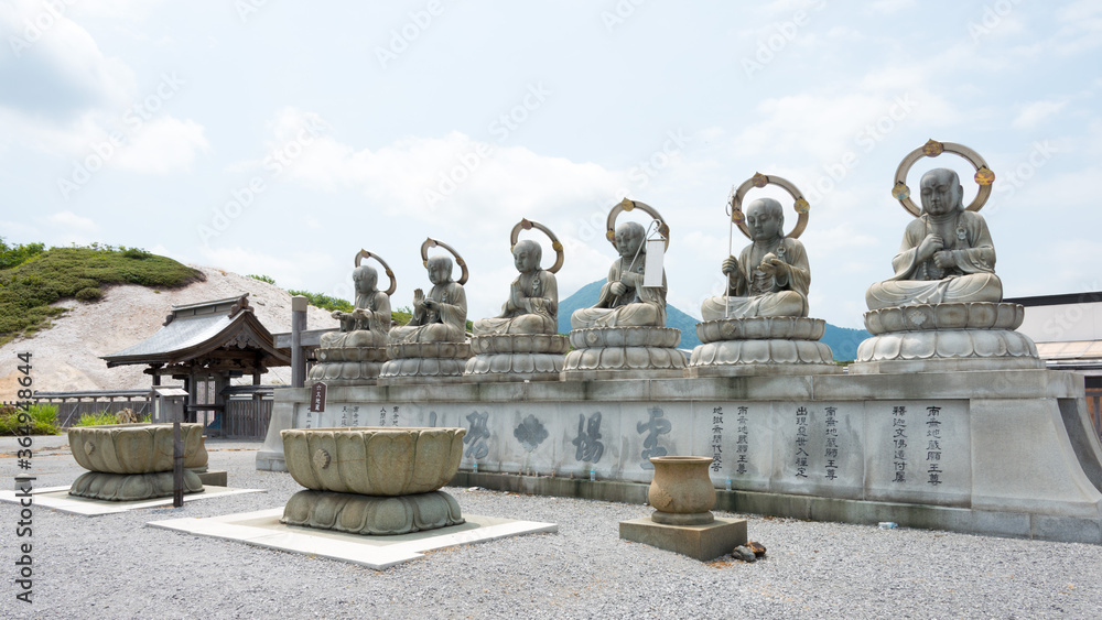 Jizo Bosatsu Statue at Osorezan Bodaiji Temple in Mutsu, Aomori, Japan ...