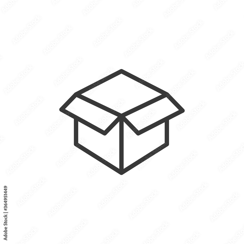 Unboxing icon. Logistic symbol modern, simple, vector, icon for website ...