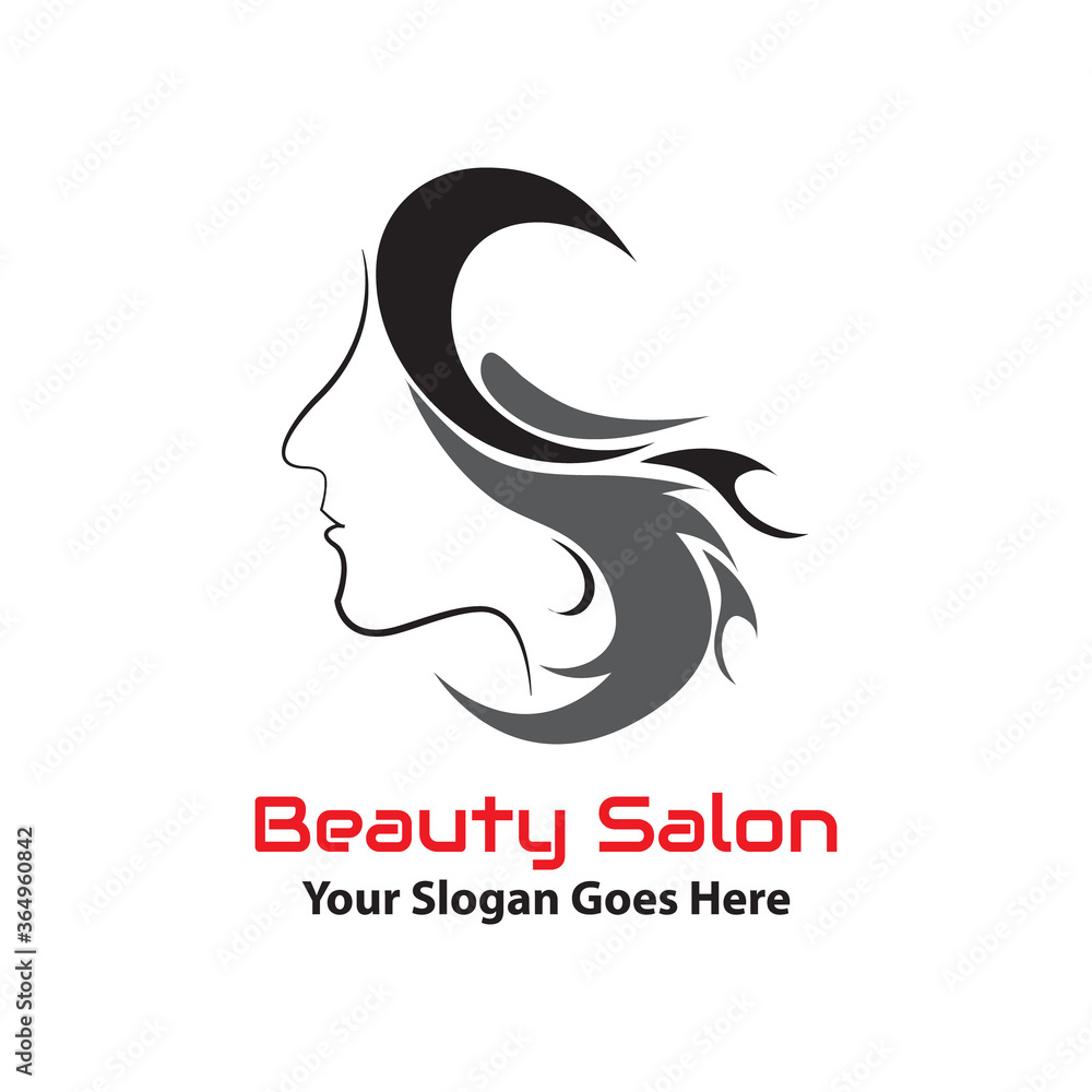Vector logo Salon design in eps 10. Simple template and ready to use ...
