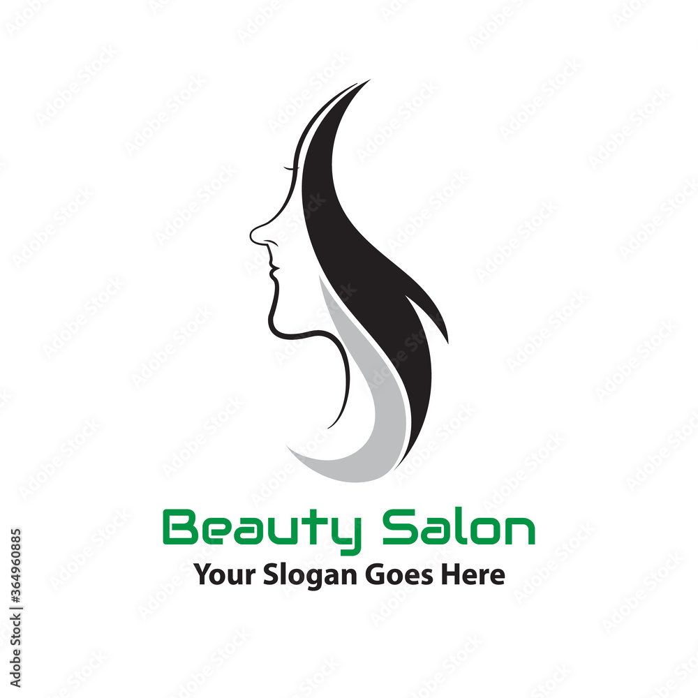 Vector logo Salon design in eps 10. Simple template and ready to use ...