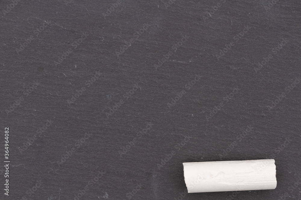 Blank old grunge black chalkboard with piece of chalk background Stock ...