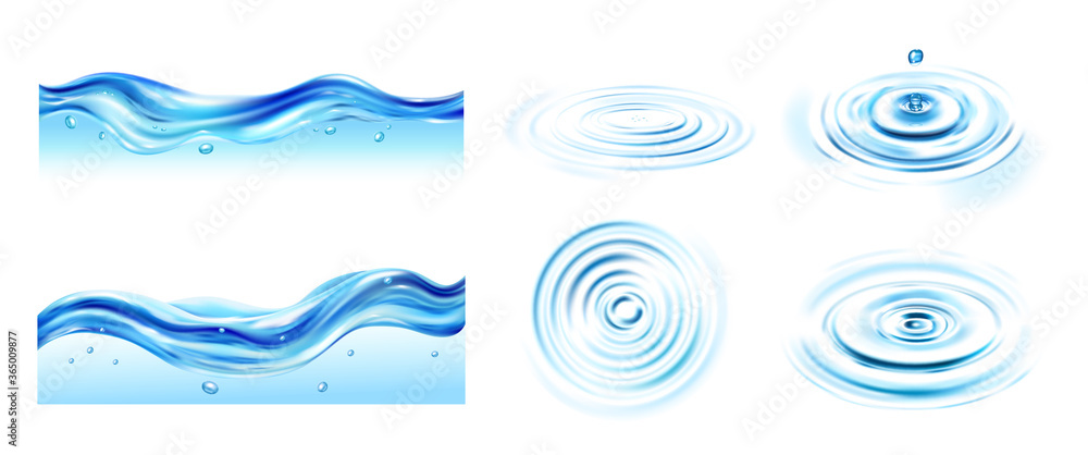 Water Ripple Set Stock Vector | Adobe Stock