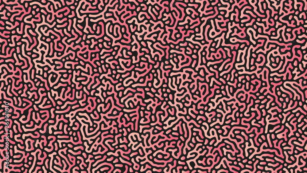 An abstract Reaction-diffusion or Turing pattern formation, coral reef ...