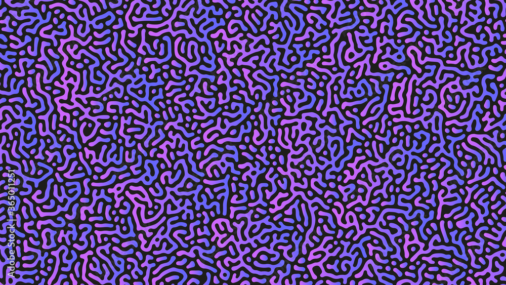 An abstract Reaction-diffusion or Turing pattern formation, coral reef ...