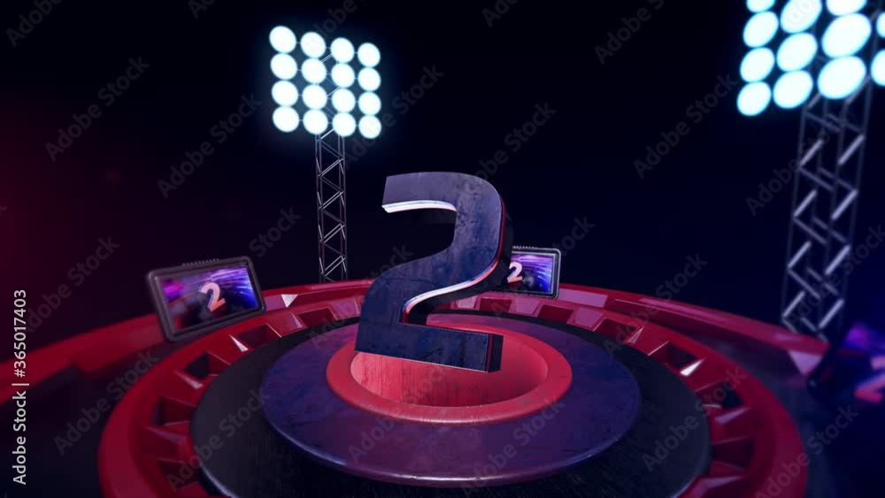 NUMBER 2, Top Ten Numbers Animation , Rendering, Background, rendering ...