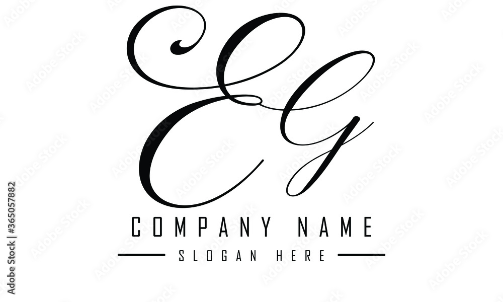 eg letter vector logo Stock Vector | Adobe Stock