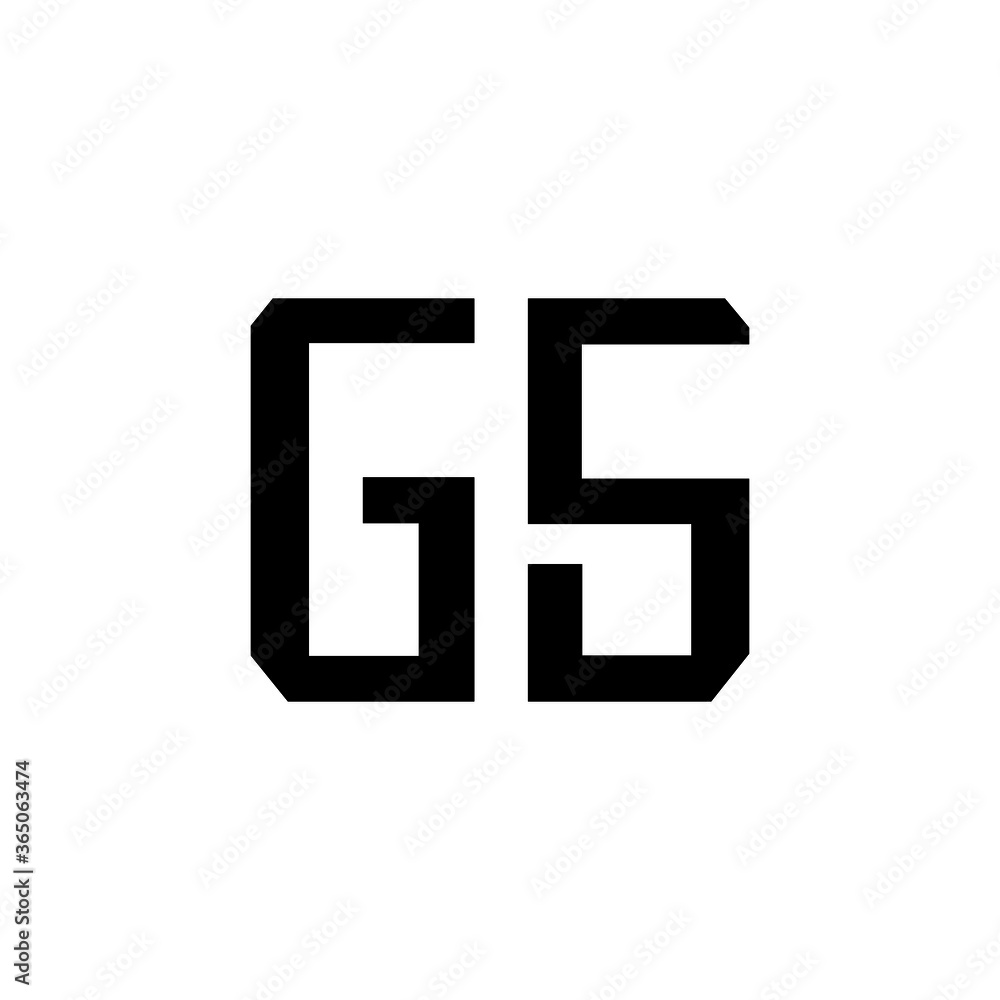 GS letter logo design. GS SG Triangle Vector Logo Circle Monogram Super ...