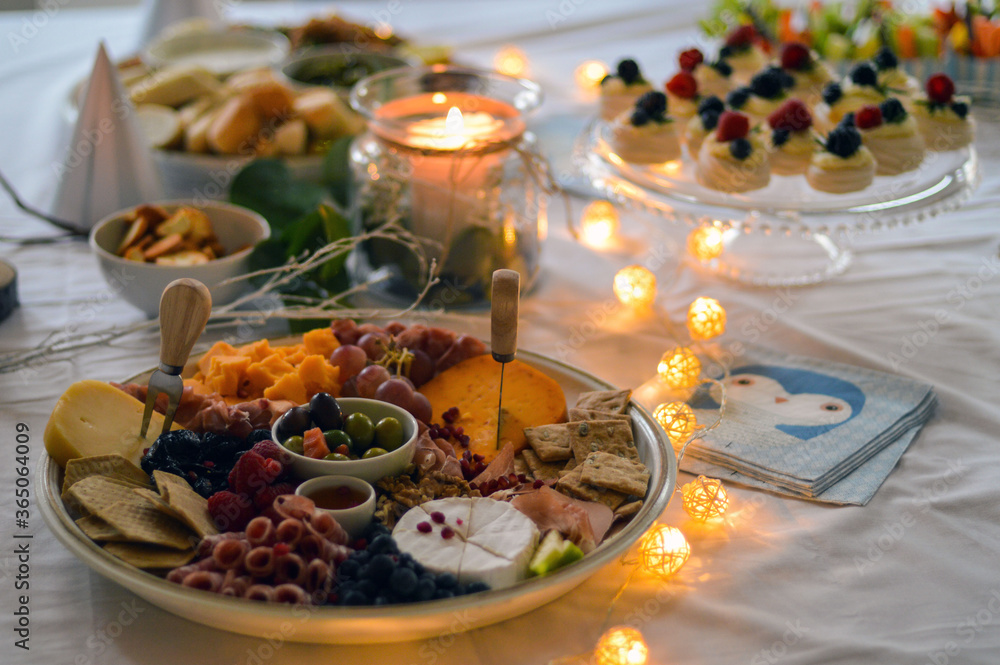 Love, friendship, surprise. Birthday congratulation. Beautiful decor ...