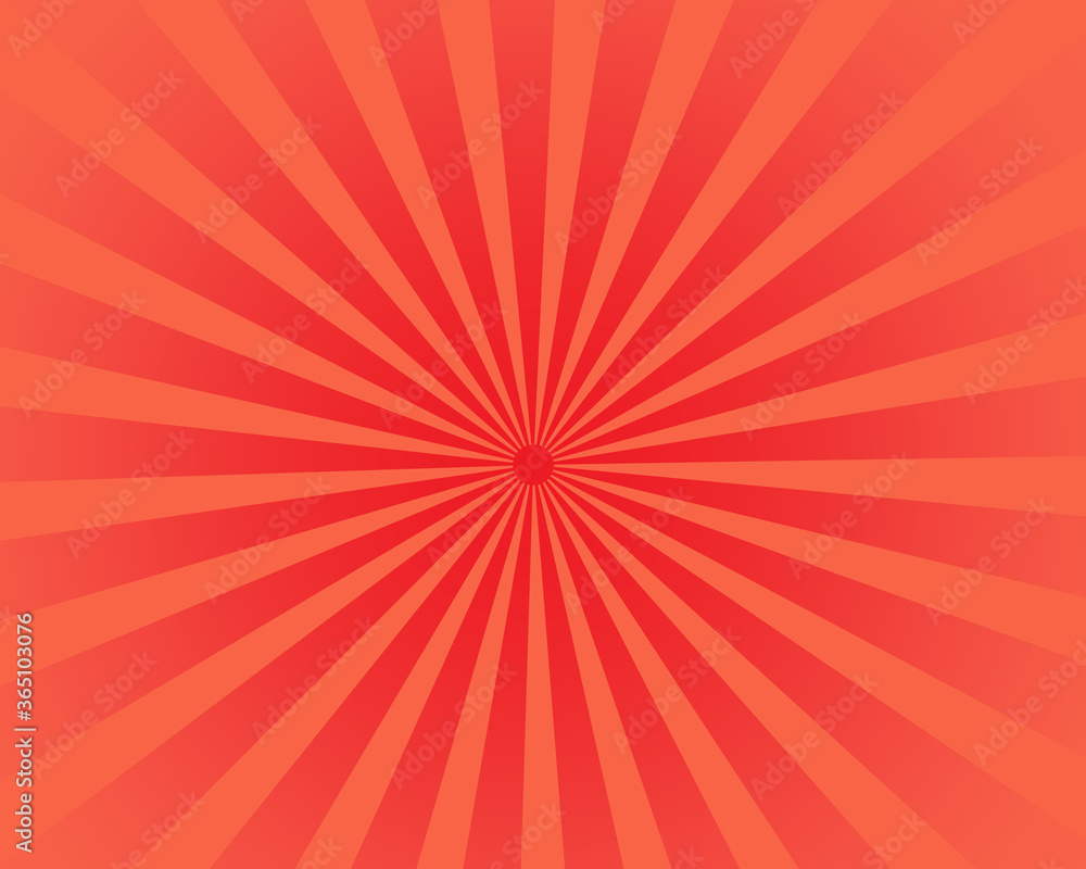 Red sunshine background color vector design. Stock Vector | Adobe Stock