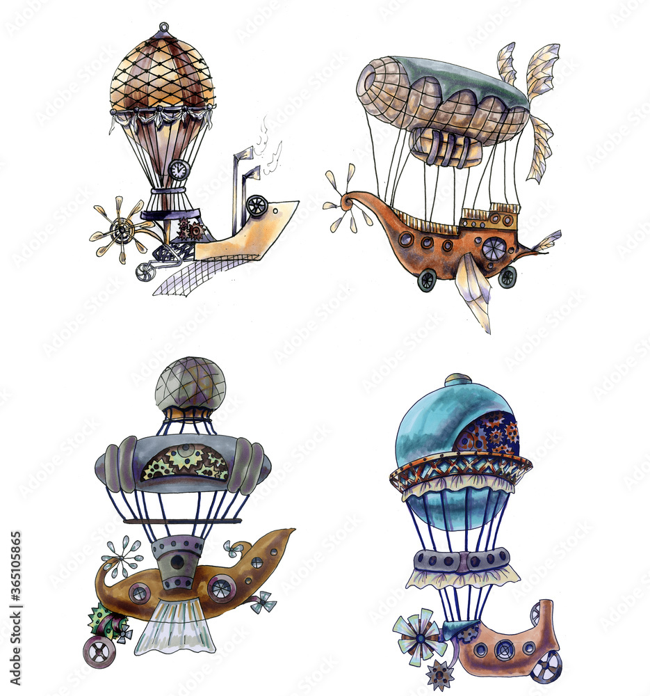 Steampunk Flying Vehicles