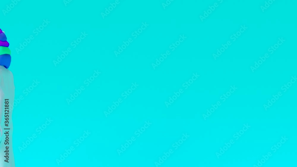 Unicorn walk both side in and out of screen. Catwalk Walking. Loop ...