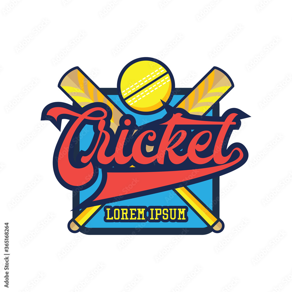 cricket logo with text space for your slogan tag line, vector ...