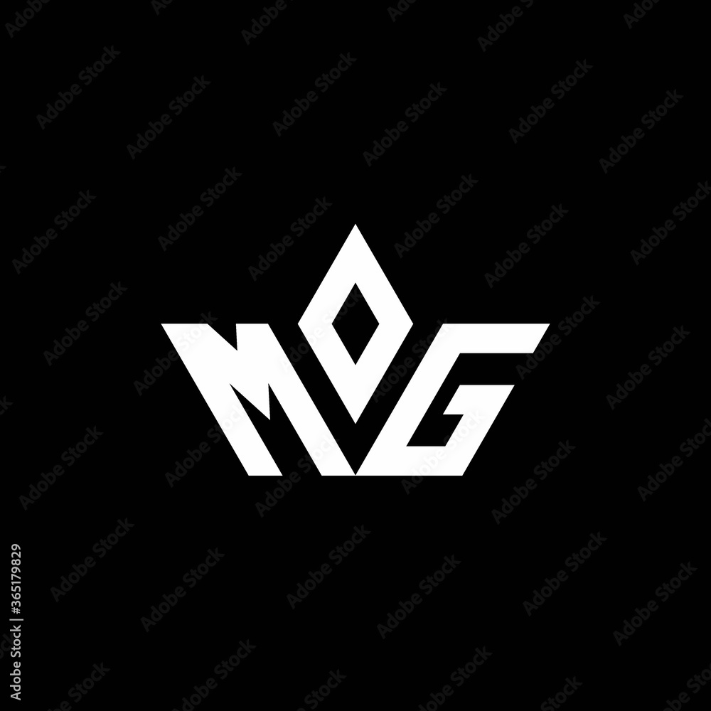 MG monogram logo with crown shape luxury style Stock Vector | Adobe Stock