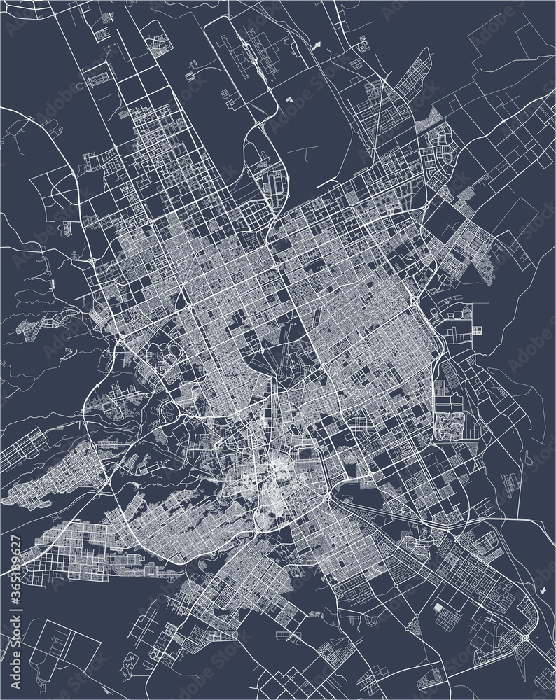 map of the city of Riyadh, Saudi Arabia Stock Vector | Adobe Stock