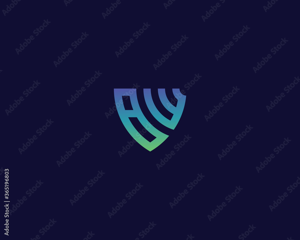 Letter B W logo design. creative minimal monochrome monogram symbol ...