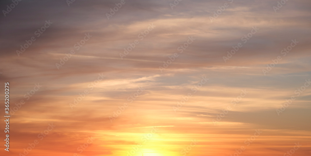 Beautiful sunset sky background for sky replacement Stock Photo | Adobe ...