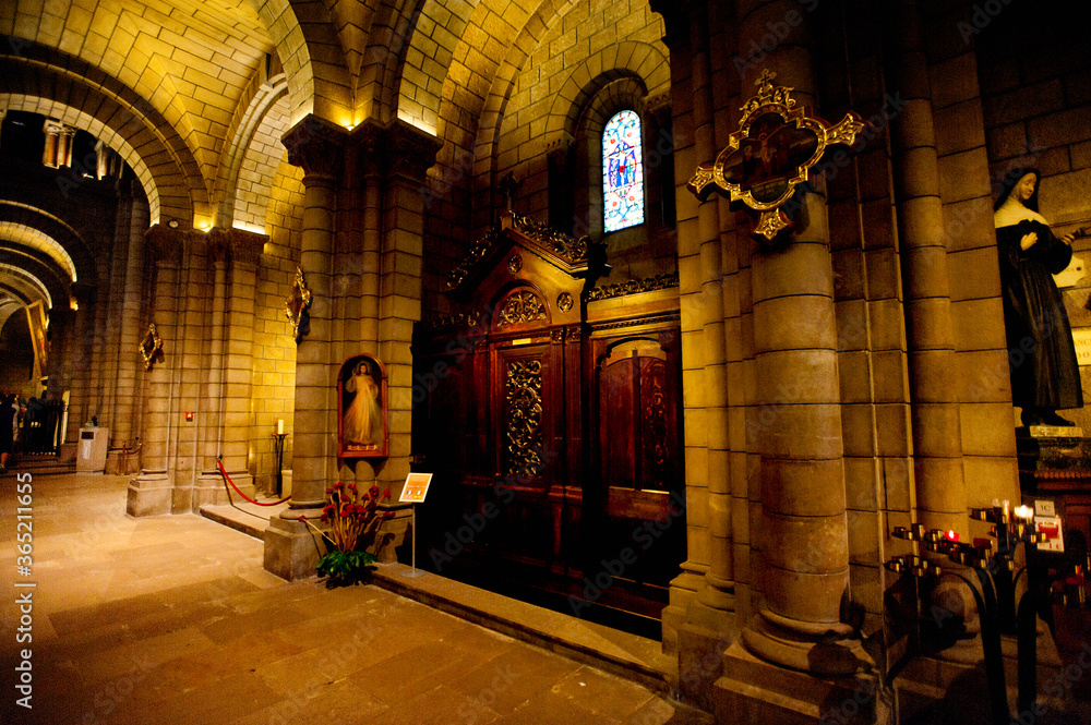 MONACO - JUNE 24, 2014: Interior of the Saint Nicholas Cathedral ...