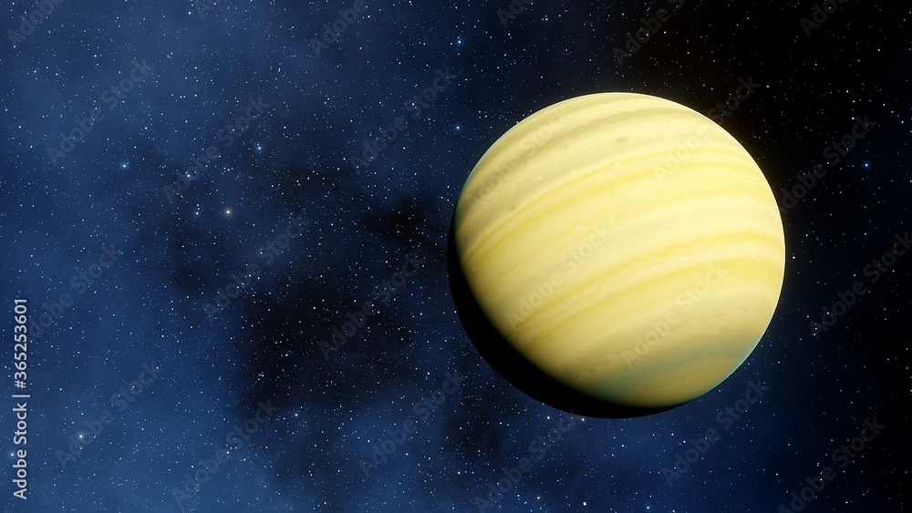 gas giant in space, Neptune-like planet, Saturn-like planet, detailed ...