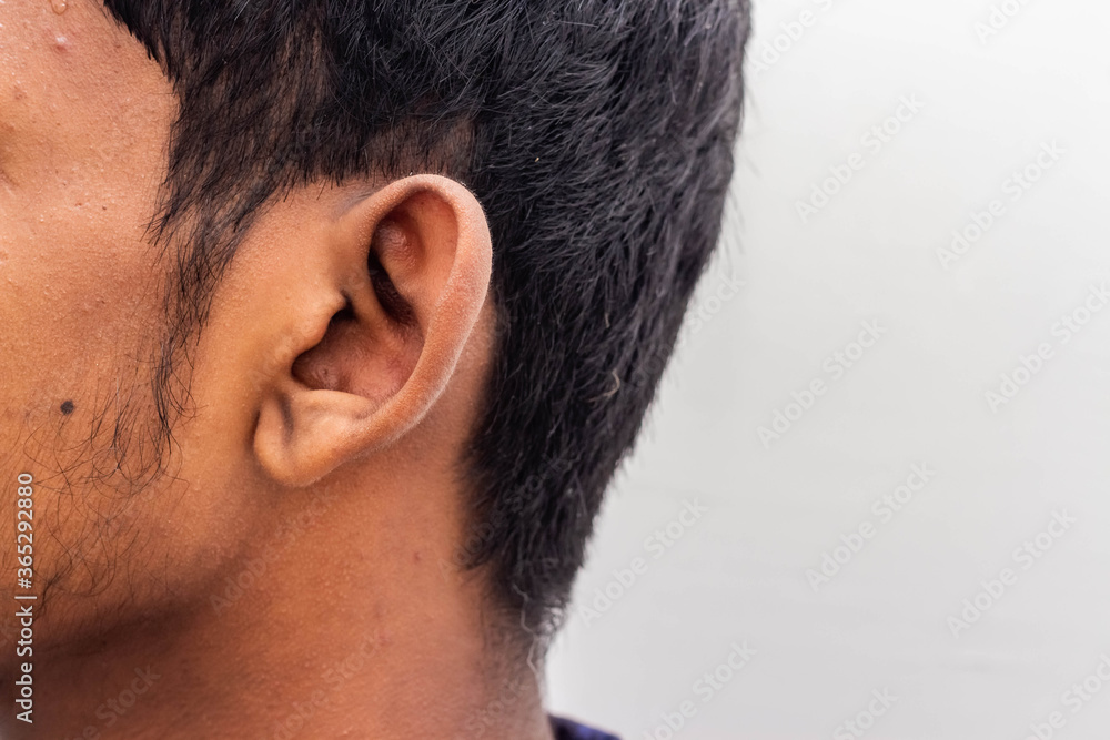 Human Ear - Close up of man ear Its body part helps to hearing sound ...