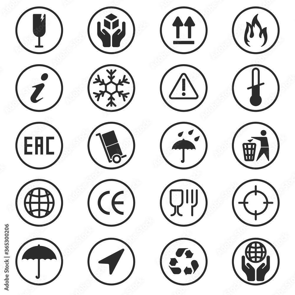 Shipping Box Symbols