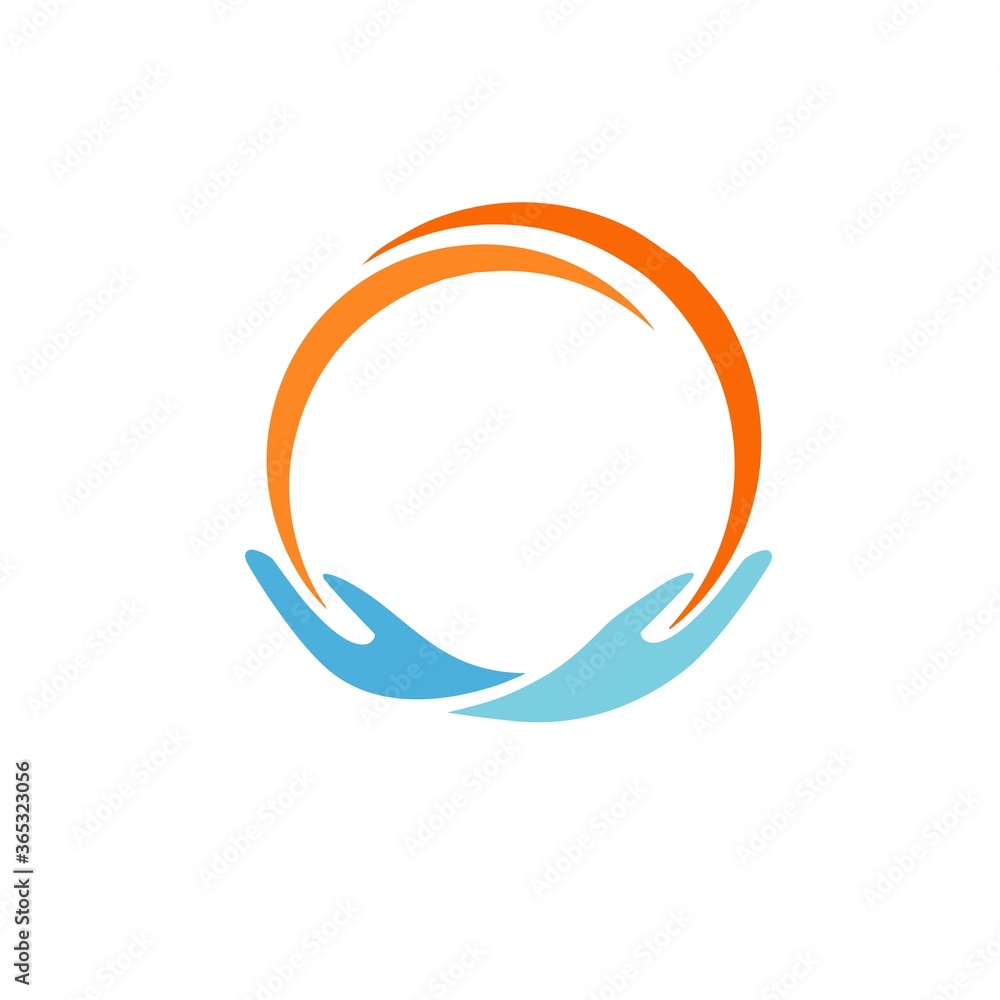 hand logo design vector template sign icon Stock Vector | Adobe Stock