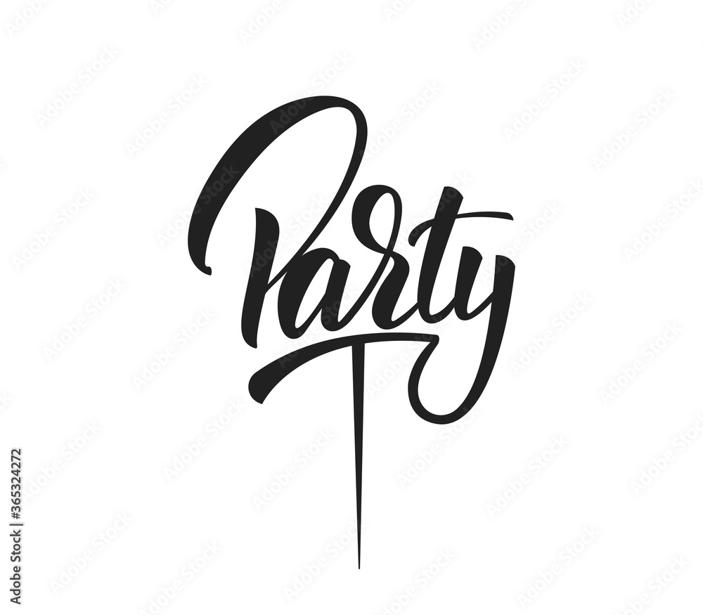Party topper.Party template for laser cutting Stock Vector | Adobe Stock