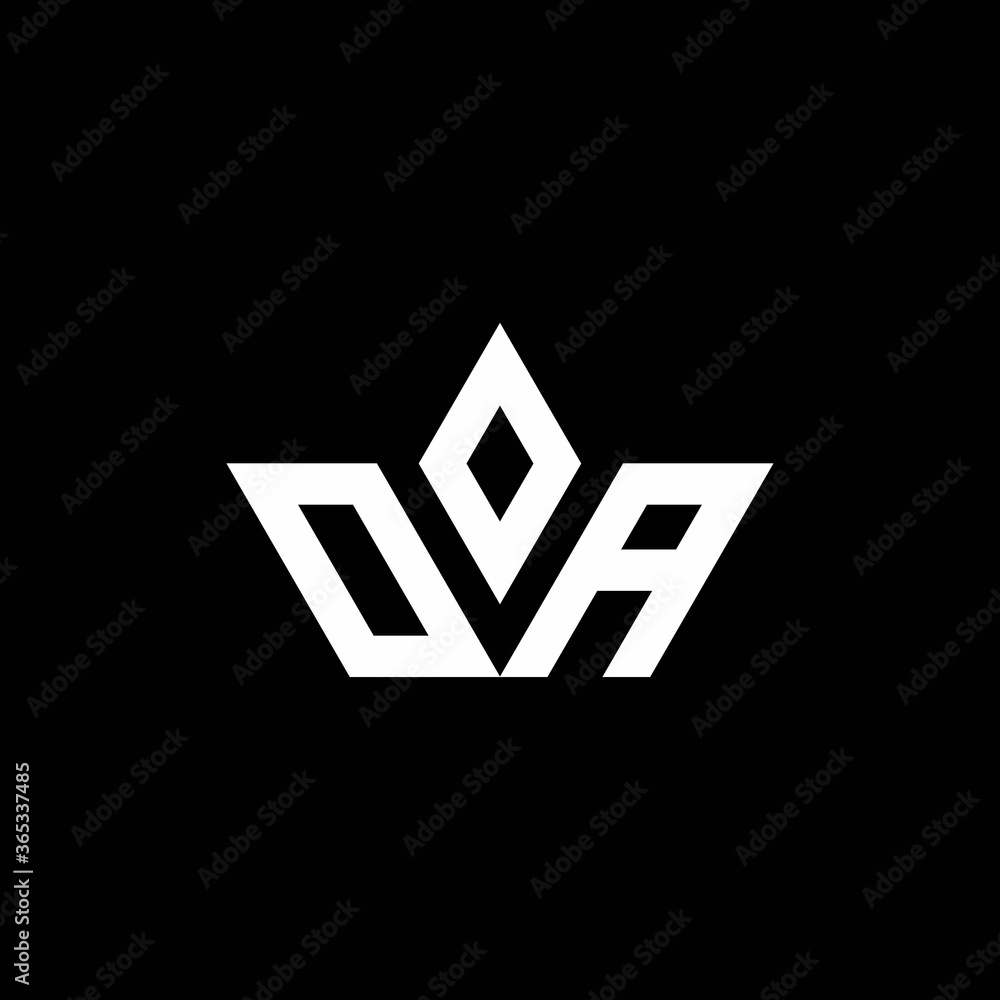 OA monogram logo with crown shape luxury style Stock Vector | Adobe Stock