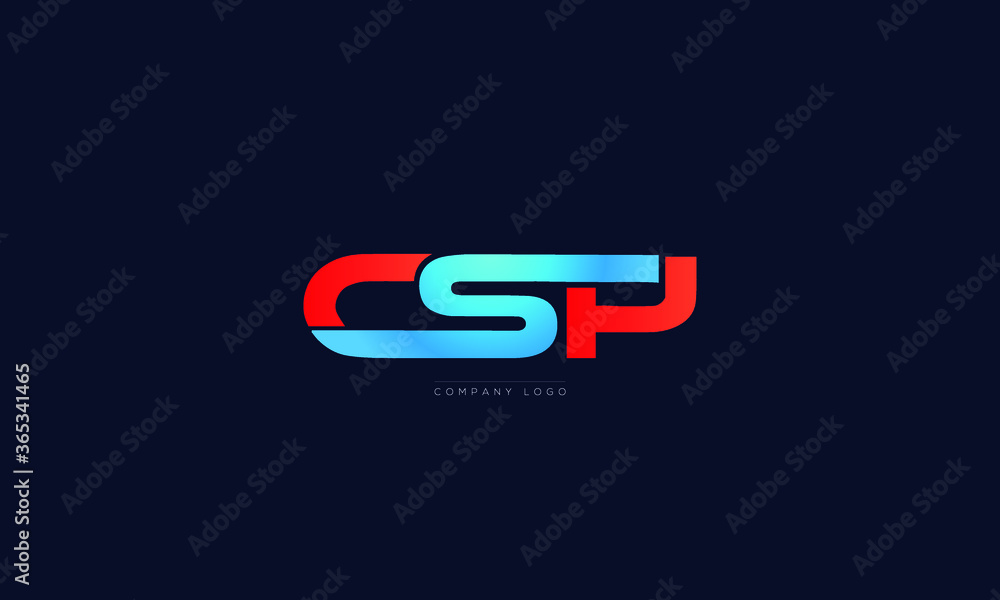 CSP letters Logo Alphabet Design Vector Symbol Stock Vector | Adobe Stock
