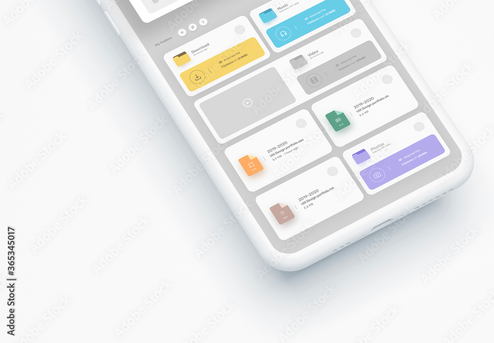 Mobile Device Ui Layout Stock Template | Adobe Stock