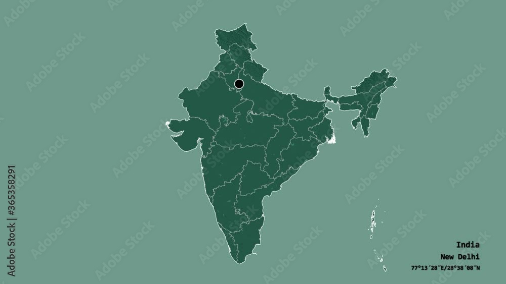 Andaman and Nicobar, union territory of India, with its capital ...