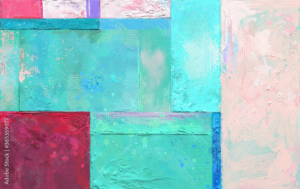 A Hyper Realistic Closeup Texture of Colorful Oil or Acrylic Painted ...