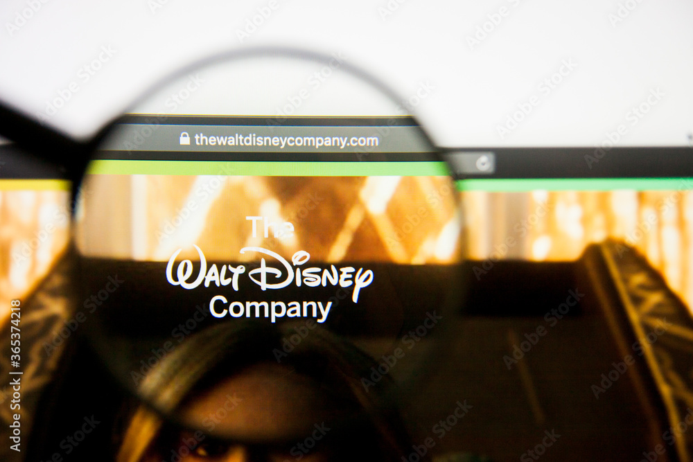 Los Angeles, California, USA - 28 February 2019: Walt Disney website ...