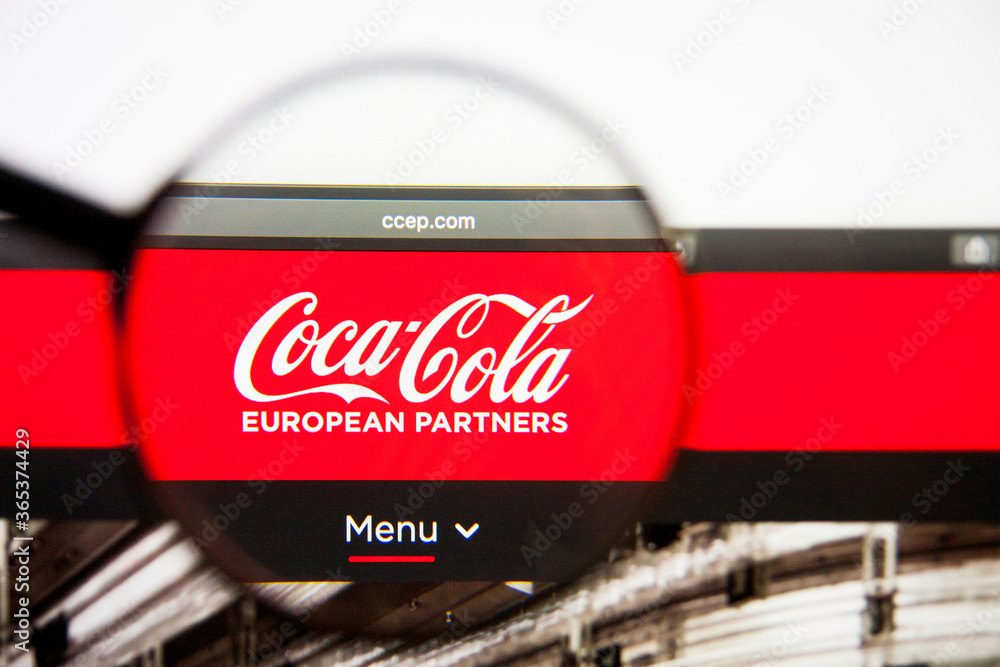 Los Angeles, California, USA - 28 February 2019: Coca-Cola European ...