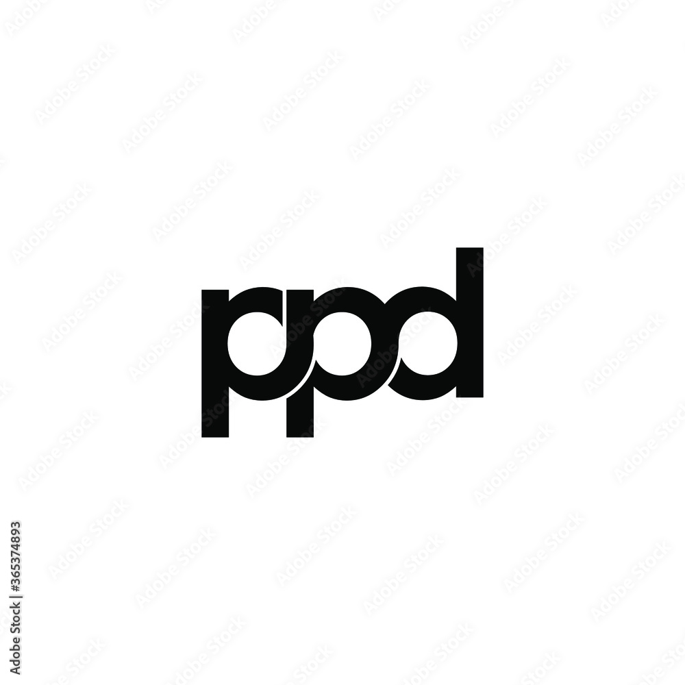 ppd letter original monogram logo design Stock Vector | Adobe Stock